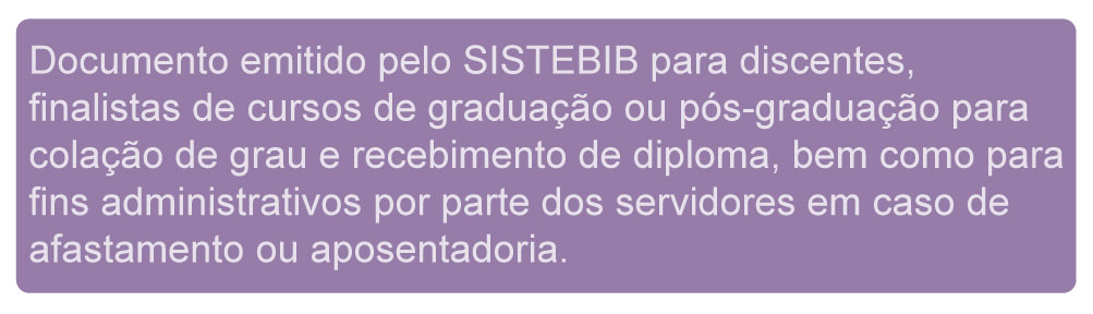 Orientaçao para emissão de documento de Nada Consta